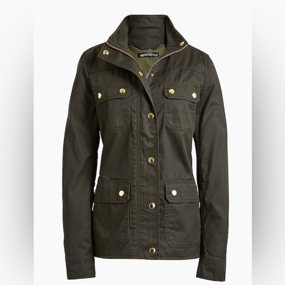 J. Crew | Jackets & Coats | J Crew Relaxed Boyfriend Field Jacket ...